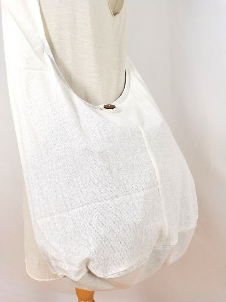 White Cotton Messenger Bag Shoulder Bag Handbags Hippie Bag - Etsy