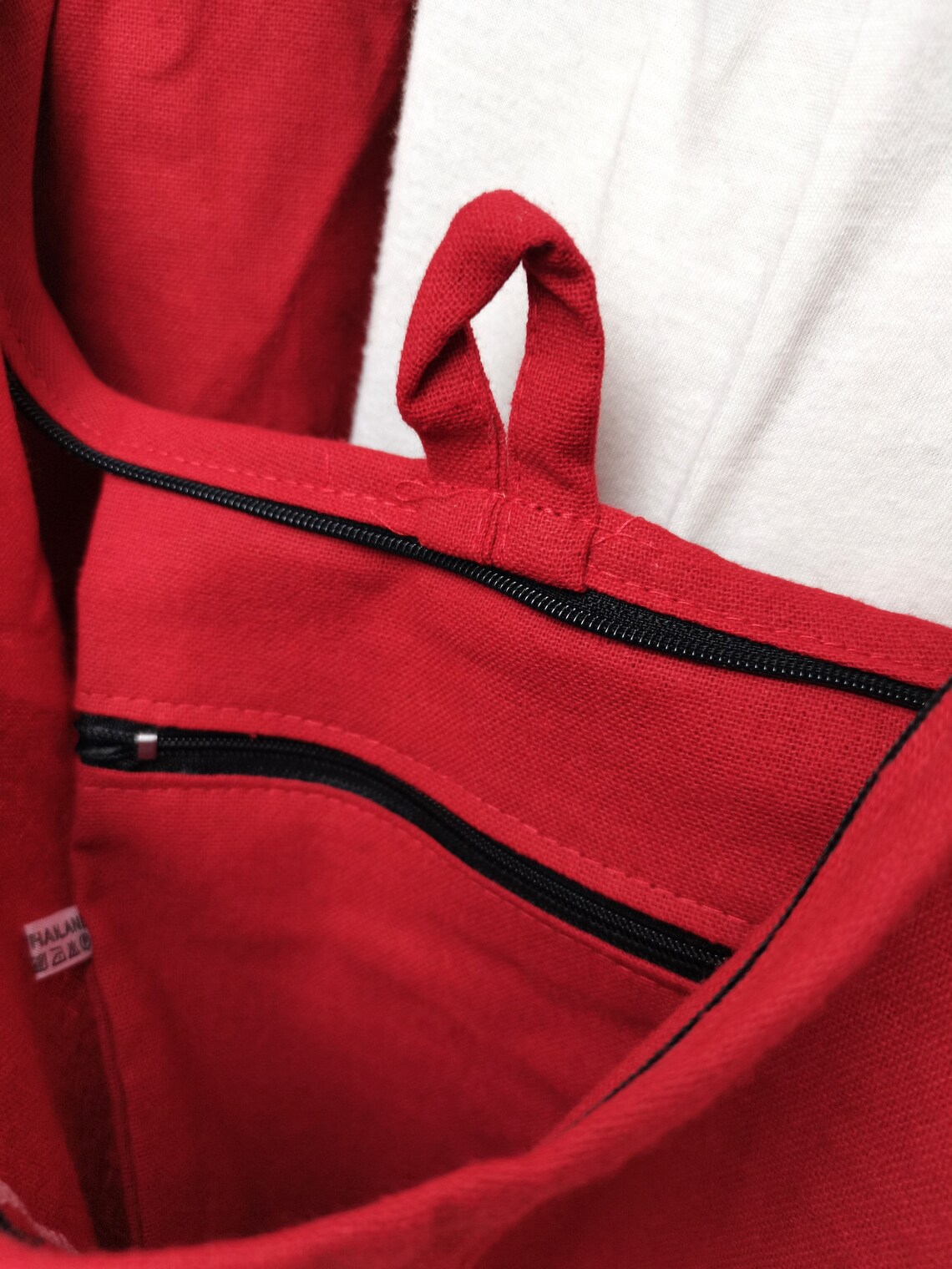 Red Cotton Messenger Bag Shoulder Bag Handbags Hippie Bag Hobo - Etsy