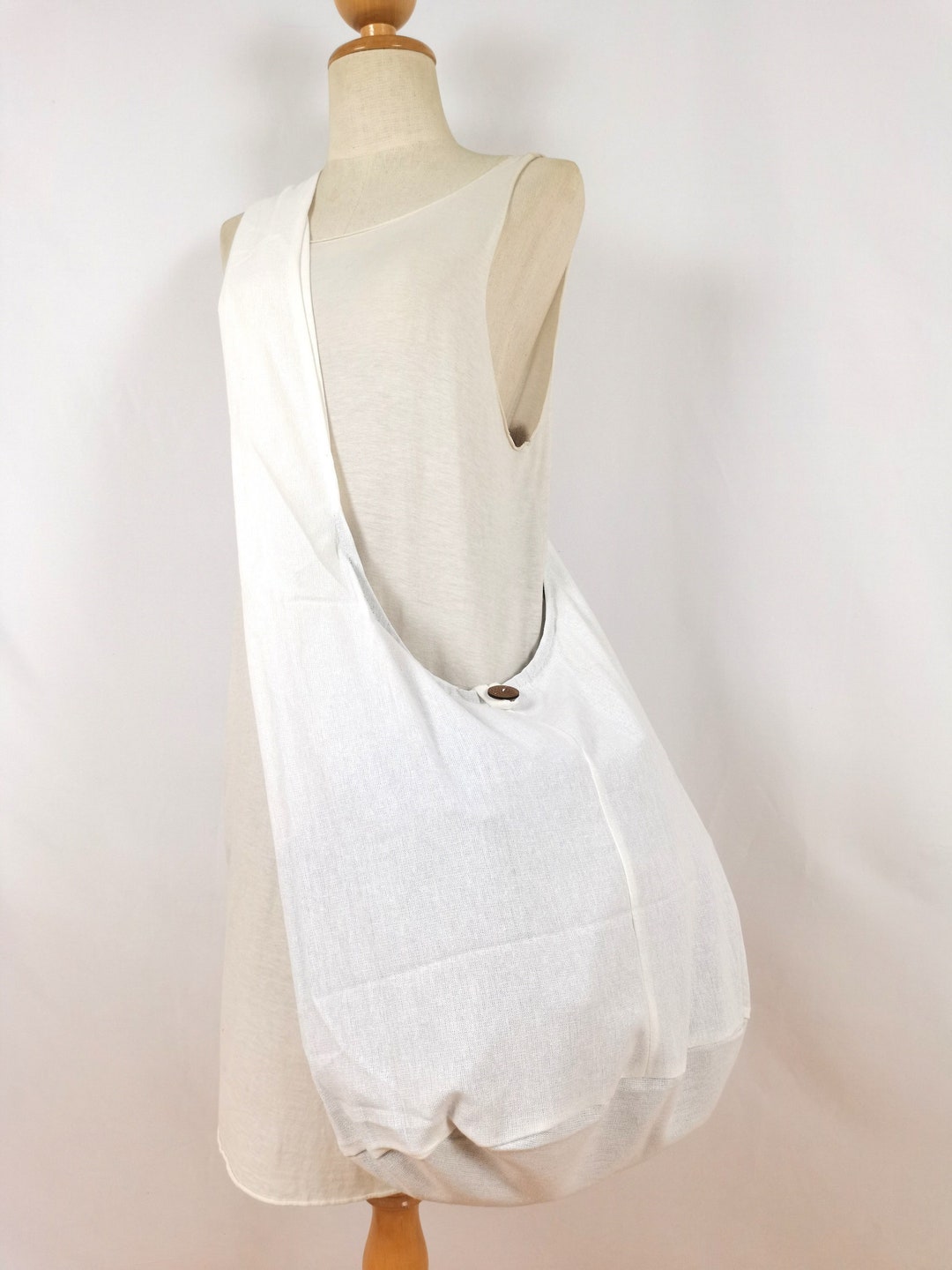 White Cotton Messenger Bag Shoulder Bag Handbags Hippie Bag Hobo Bag ...