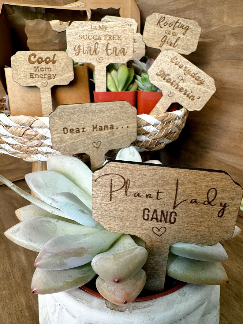 Sassy and Hip Plant Stakes for Moms, Aunties, Sisters, Besties ...