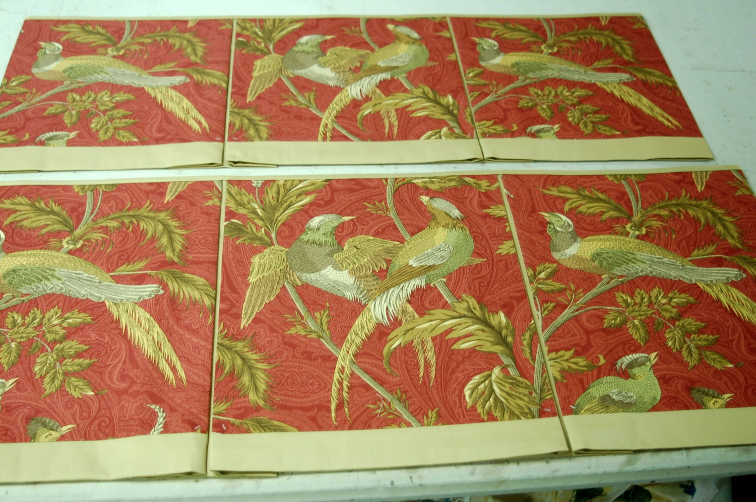 Custom Made BOX PLEATED Hidden Rod Pocket Valance banded | Etsy