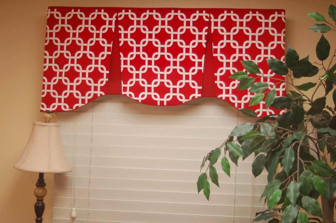 Custom Made Valance EMILEE Hidden Rod Pocket Valance Fits 30"- 44 ...