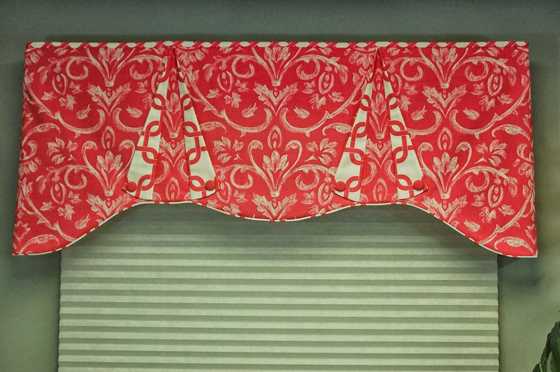 Custom Valance CASEY Hidden Rod Pocket Valance fits 30 | Etsy