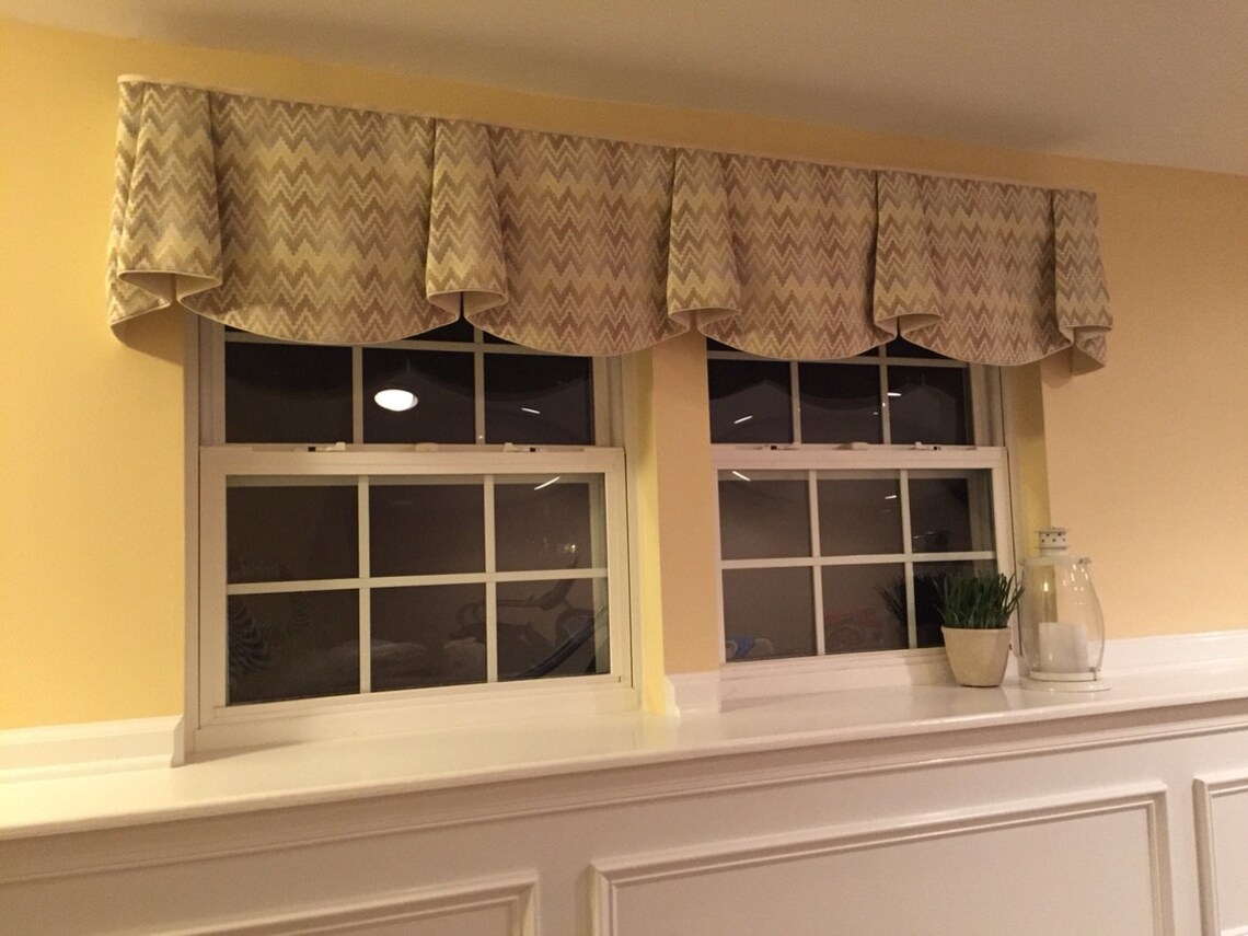 Made to Order ANNA Hidden Rod Pocket Valance Fits 67 - Etsy