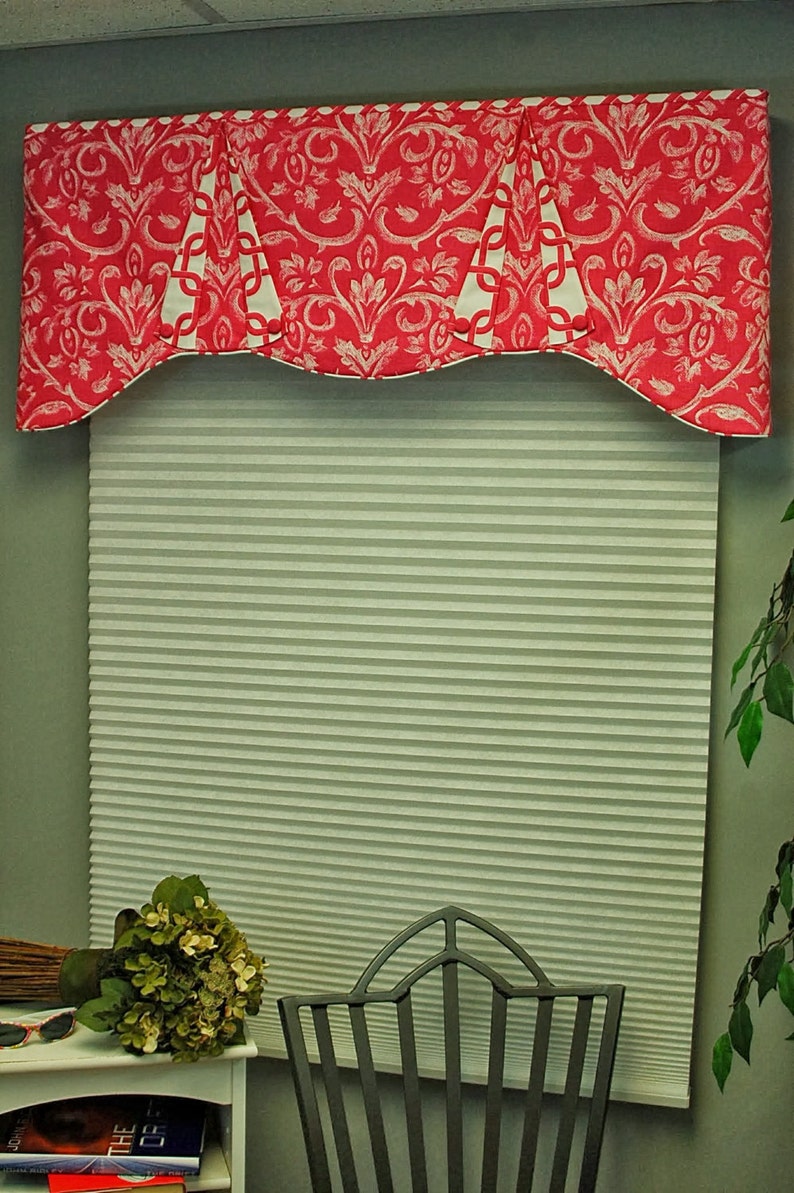 Custom Valance CASEY Hidden Rod Pocket Valance fits 30 | Etsy