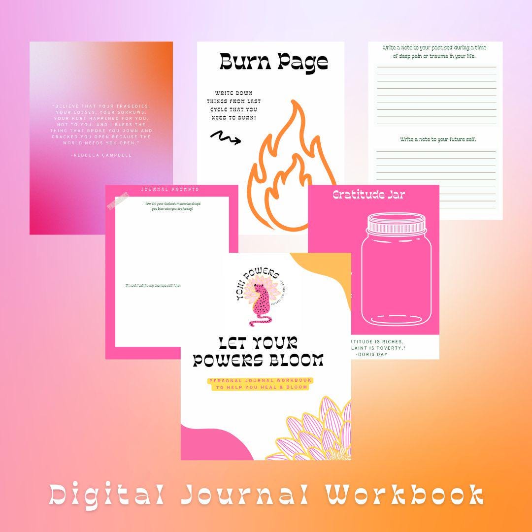 Yoni Powers Womb Journal - Etsy