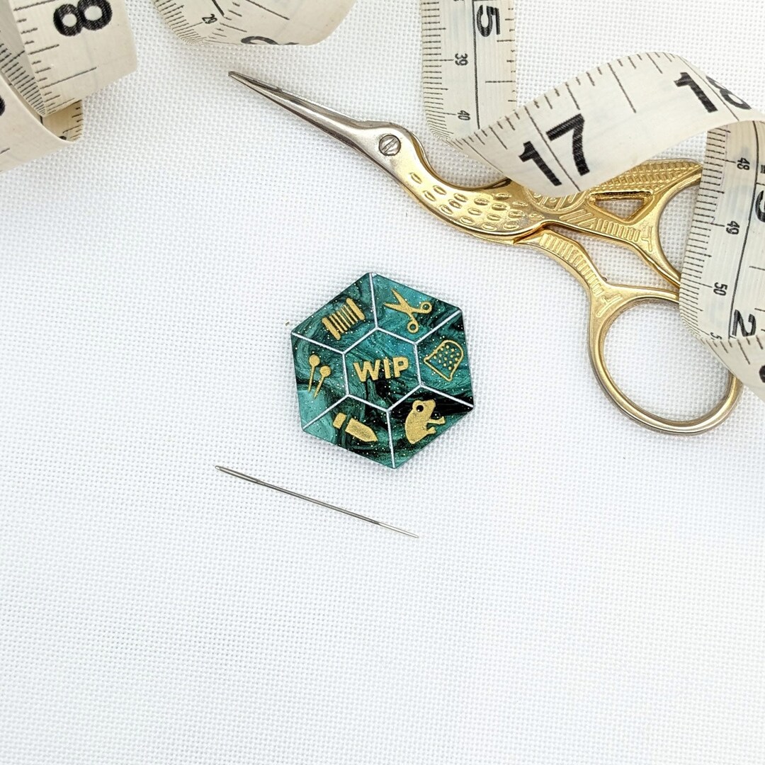 Dnd Dice Needle Minder Turquoise Swirls - Etsy