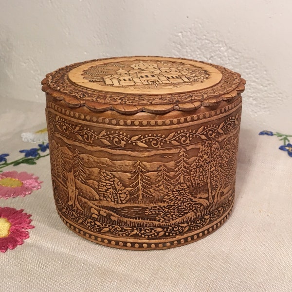 Carved Russian Box - Etsy