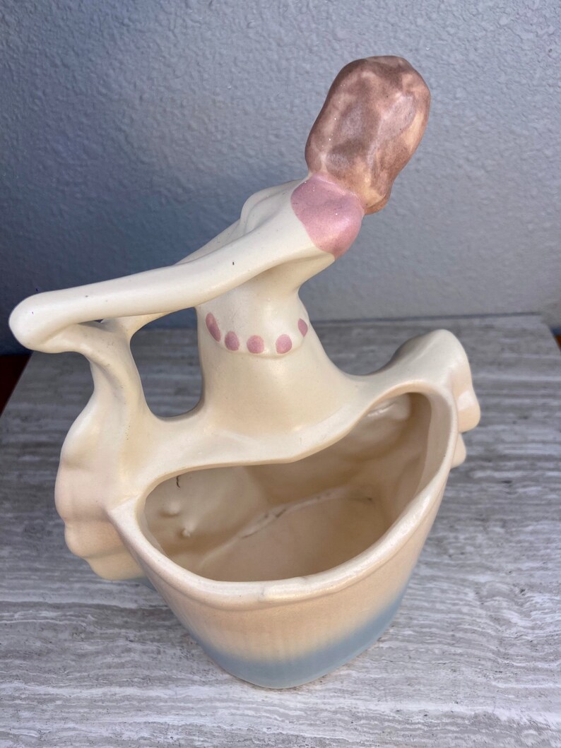 Vintage Hall Pottery Dancing Girl Vase | Etsy