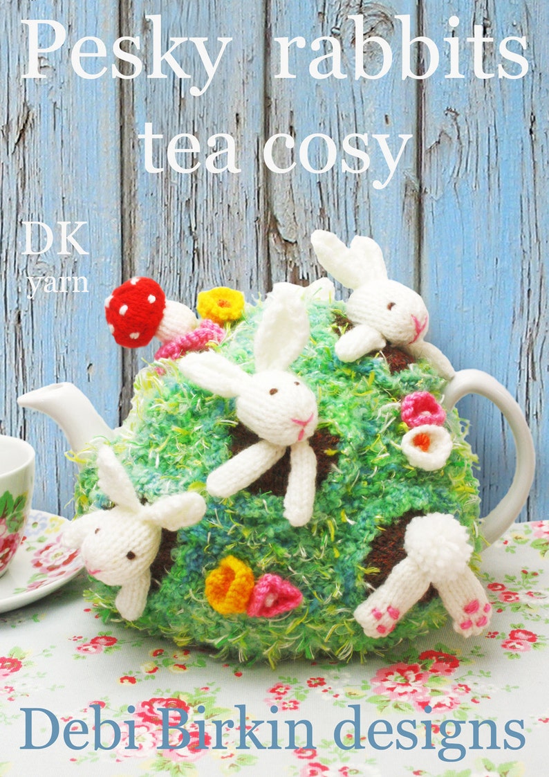 Rabbits springwatch garden tea cosy teacozy cozy cosies PDF | Etsy