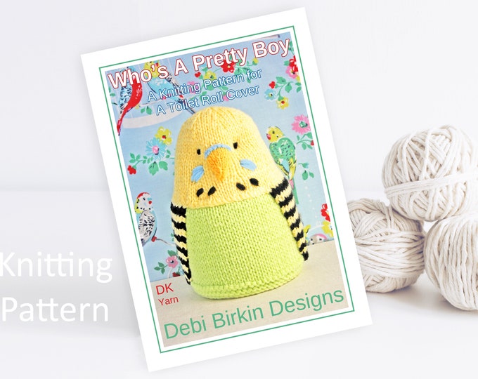 Parakeet Knitting Pattern - Green and Blue Budgie Knitting Pattern ...