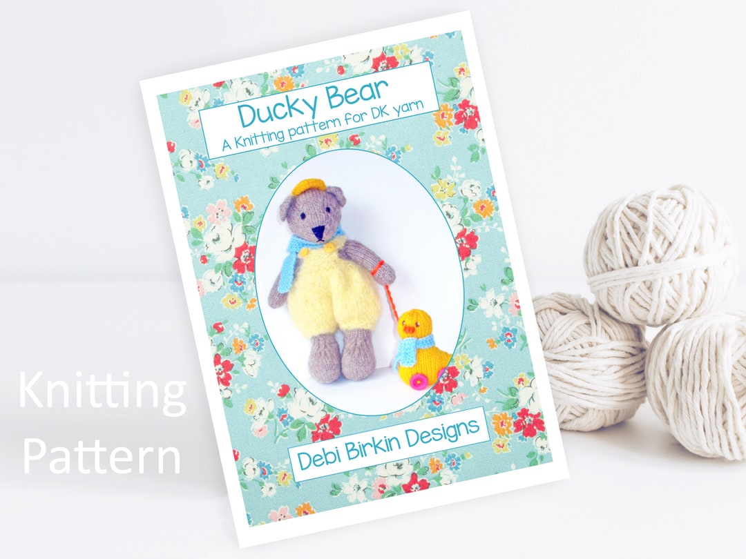 Knitting Pattern for Bear, Debi Birkin Patterns, PDF Digital Download ...