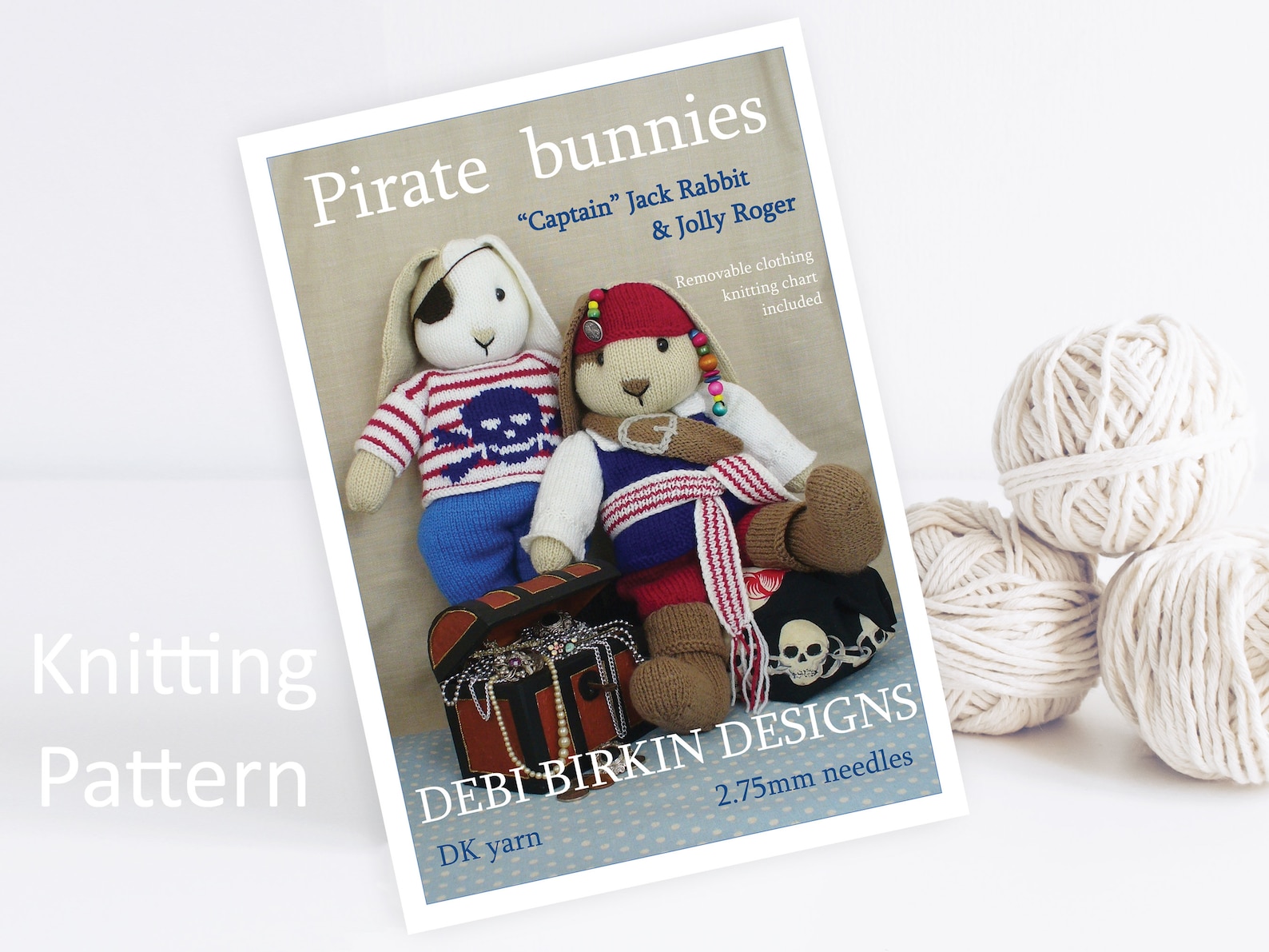Knitting Pattern for Pirates, Debi Birkin Patterns, PDF Digital ...