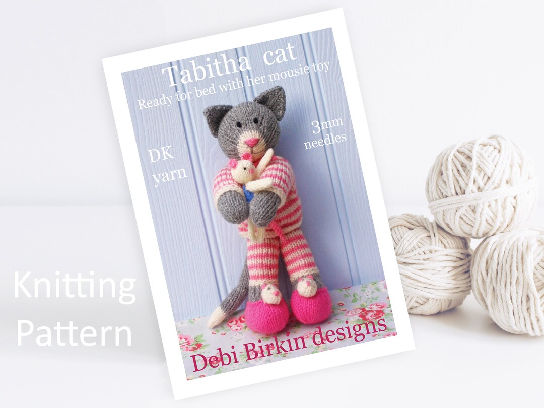 Knitting Pattern for Cat, Princess, Debi Birkin Patterns, PDF Digital ...