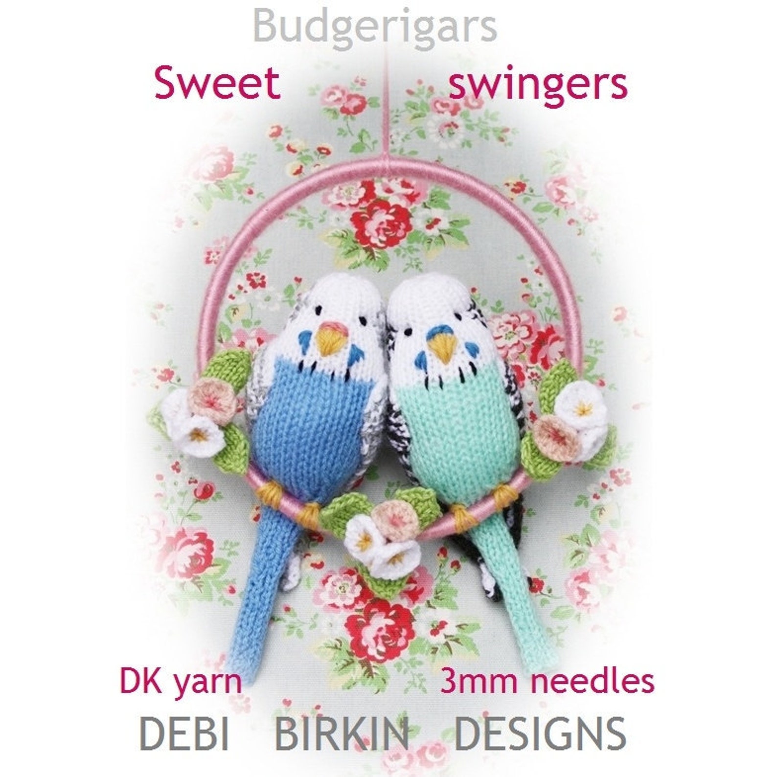 Knitting Pattern for a Budgie, Debi Birkin Patterns, PDF Digital ...