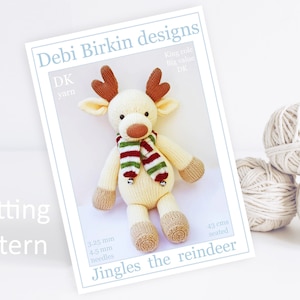 Knitting Pattern Reindeer, Debi Birkin Patterns, PDF Digital Download ...