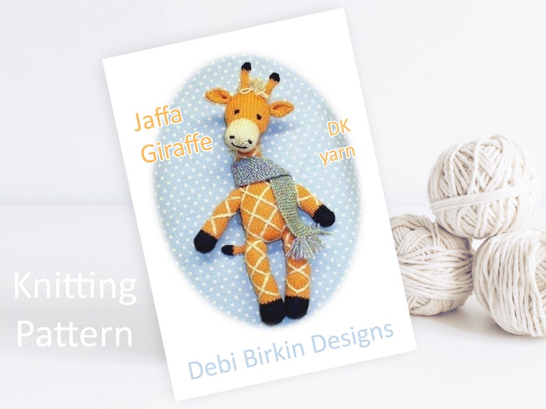 Knitting Pattern for Giraffe, Debi Birkin Patterns, PDF Digital ...