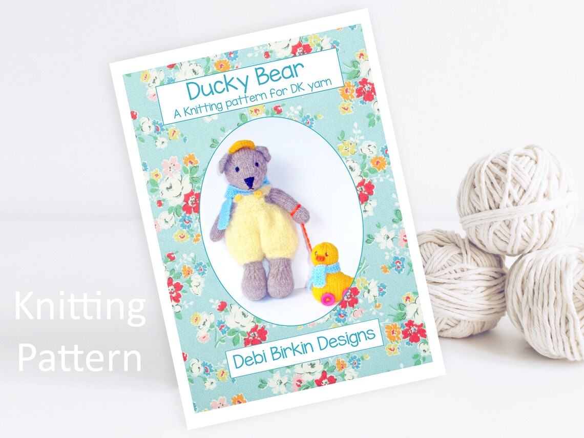 Knitting Pattern for Toy, Teddy Bear Removable Clothes Debi Birkin ...
