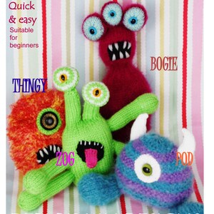 Knitting Pattern for Aliens, Debi Birkin Patterns, PDF Digital Download ...