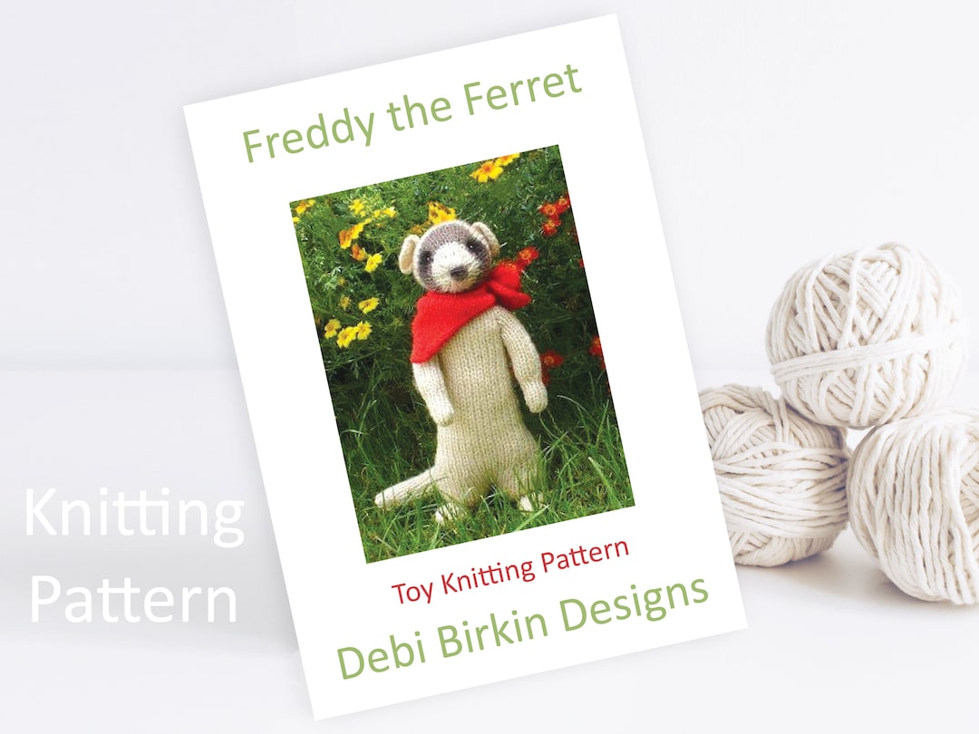 Knitting Pattern for Ferret, Debi Birkin Patterns, PDF Digital Download ...