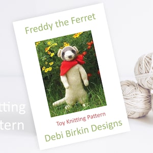 Knitting Pattern for Ferret, Debi Birkin Patterns, PDF Digital Download ...