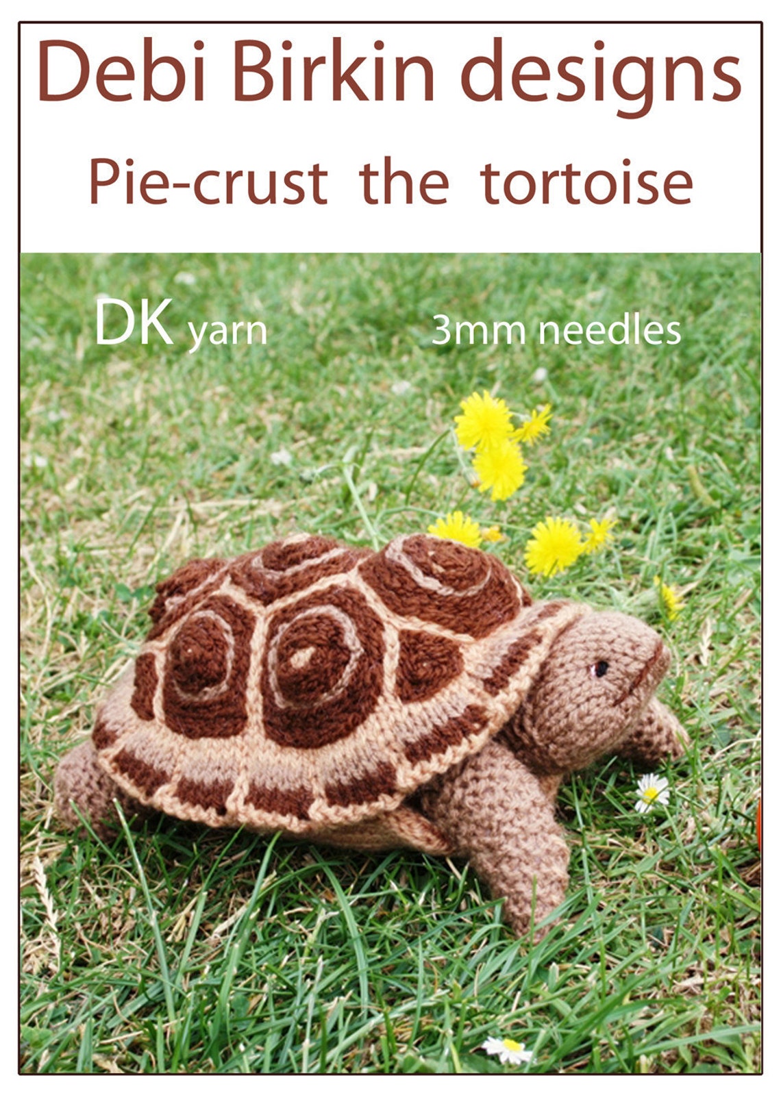 Tortoise Turtle PDF Email Toy Knitting Pattern | Etsy