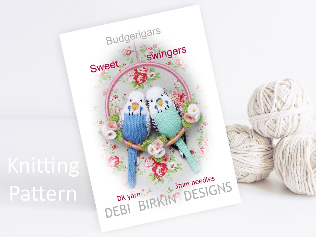Knitting Pattern for a Budgie, Debi Birkin Patterns, PDF Digital ...