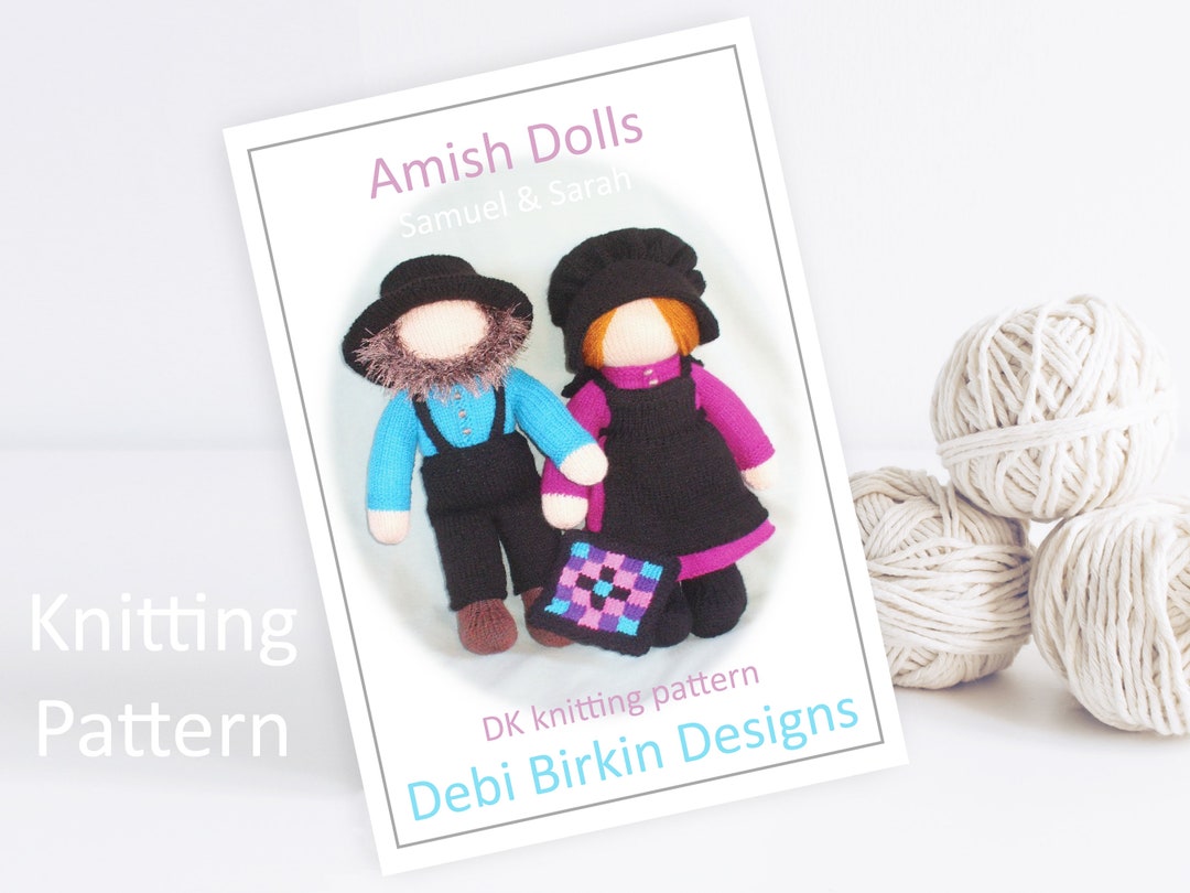 Knitting Pattern for Dolls, Armish, Debi Birkin Patterns, PDF Digital ...