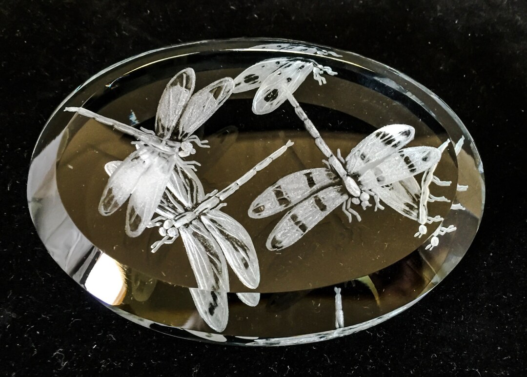 Hand Engraved Paperweight, Heart, Valentine, Love, Glass, Gift, Bespoke ...