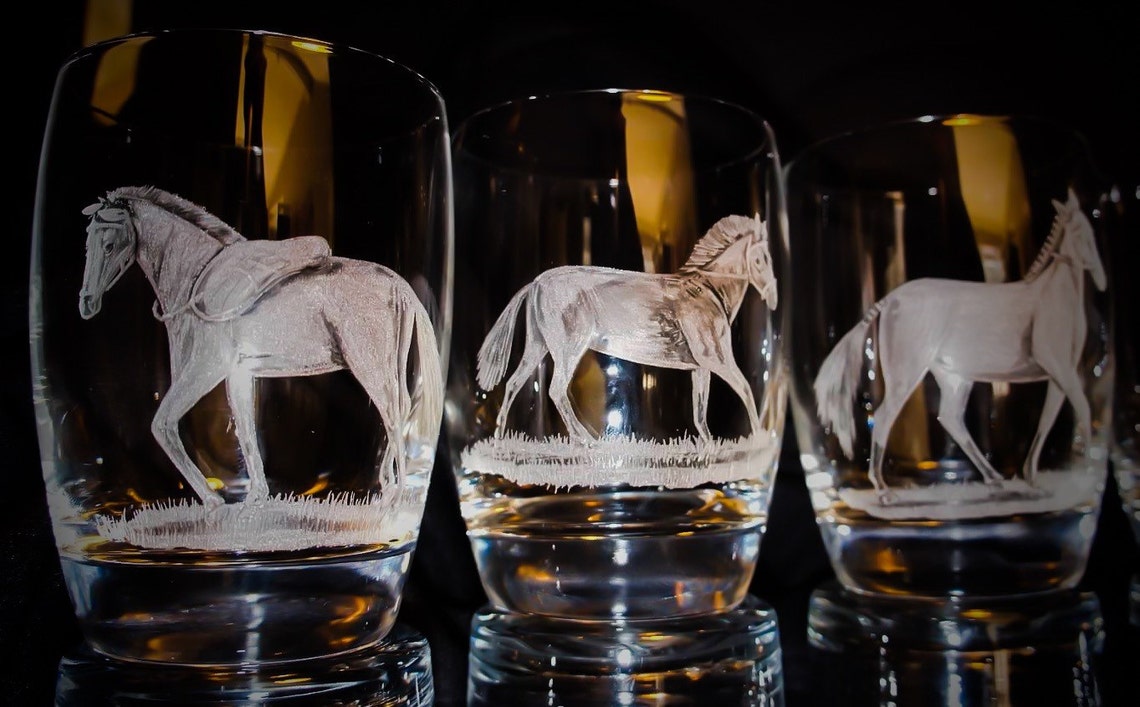 Hand Engraved Horses, Stallion, Mare, Gallup, Animals. Weddings, Gifts ...