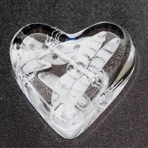 Hand Engraved Dragonfly Paperweight, Baccarat, Dragonflies, Engraved ...