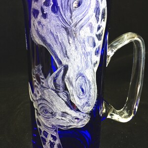 Hand Engraved Water Pitcher Giraffe, Etched Pitcher, Housewarming Gifts ...
