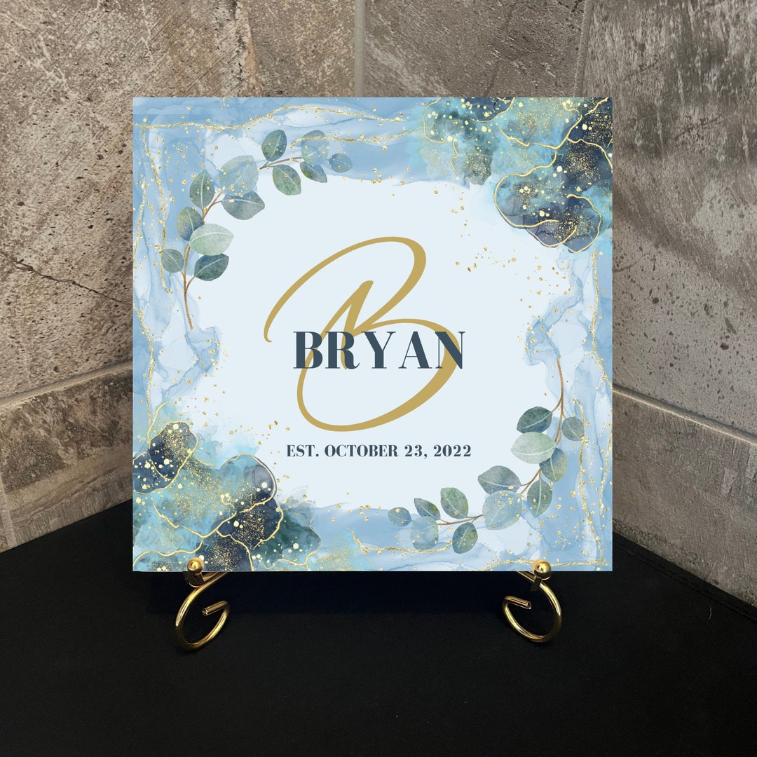 Personalized Name Tile, Last Name Established Tile Gift Idea for ...