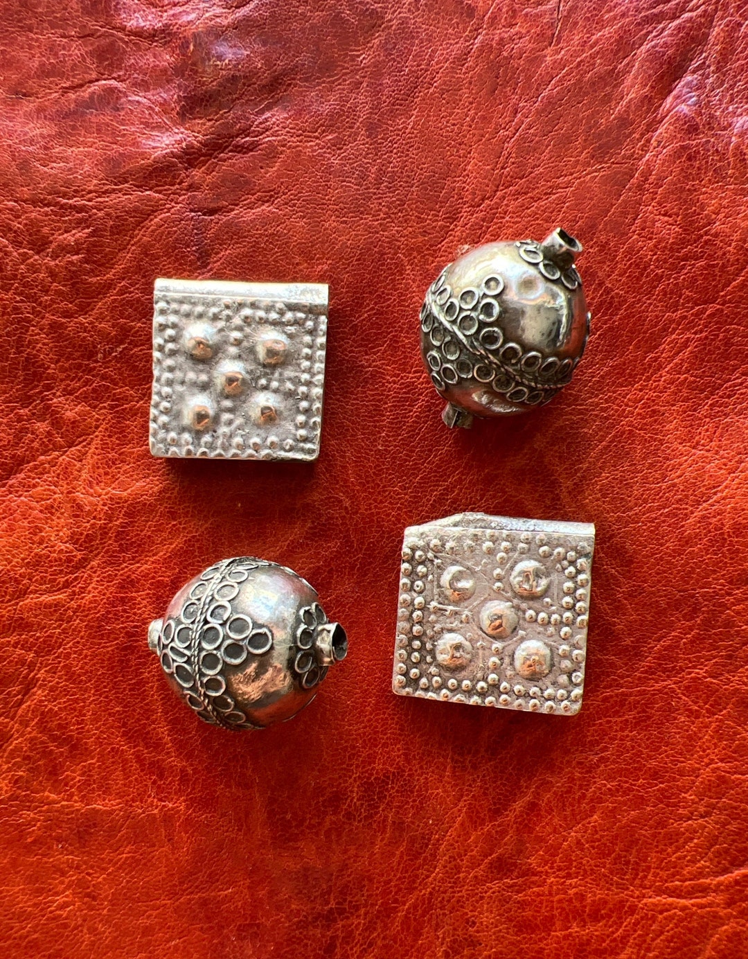 Vintage Solid Silver BEADS & Pendants- Mystery Bundle! - Ethnic, Tribal ...
