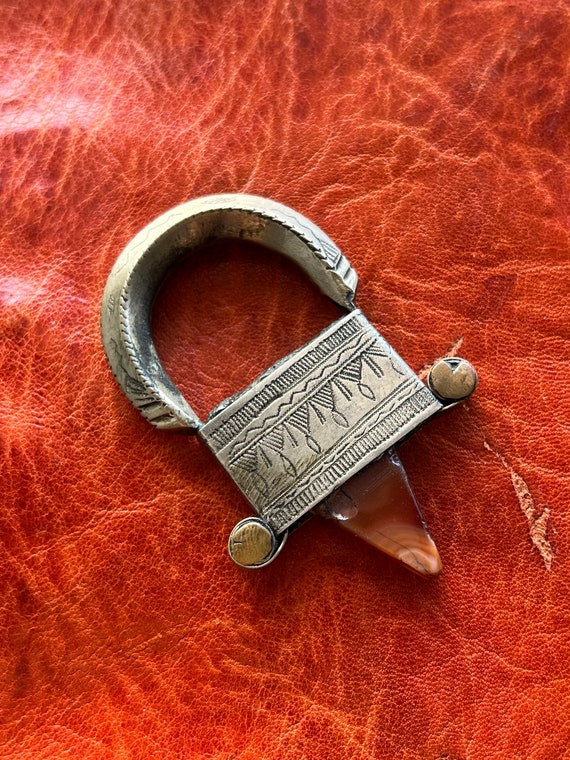 Old Tuareg Carnelian PENDANT - BIG Ethnic, Tribal, Be… - Gem