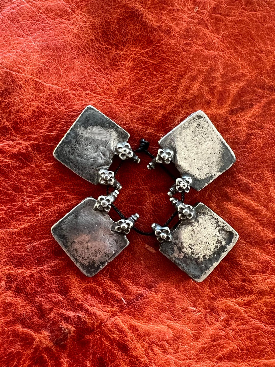 4 Old Solid SILVER Indian PENDANTS- Antique Central Asian, Ethnic ...
