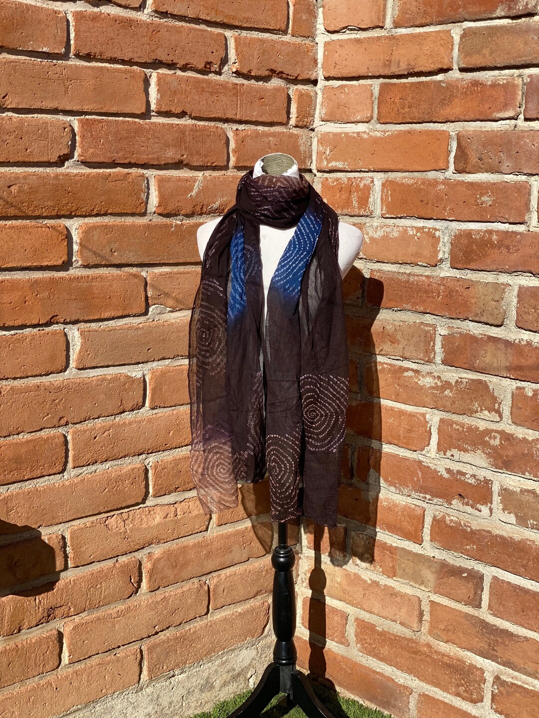 Moroccan Berber Tuareg Scarf- Long Handmade, Ethnic, Tribal Turban ...