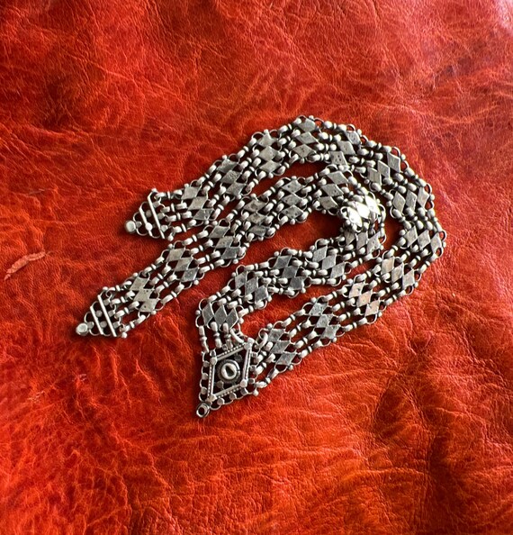 Antique Solid Silver Indian CHAIN- Original Headdress… - Gem