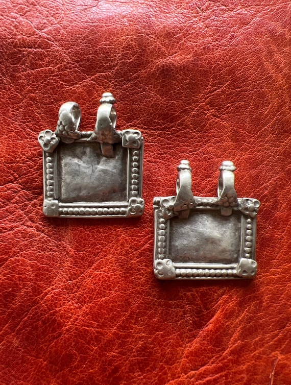 2 Old Solid SILVER Tuareg Cross - Zinder Style - Ethn… - Gem