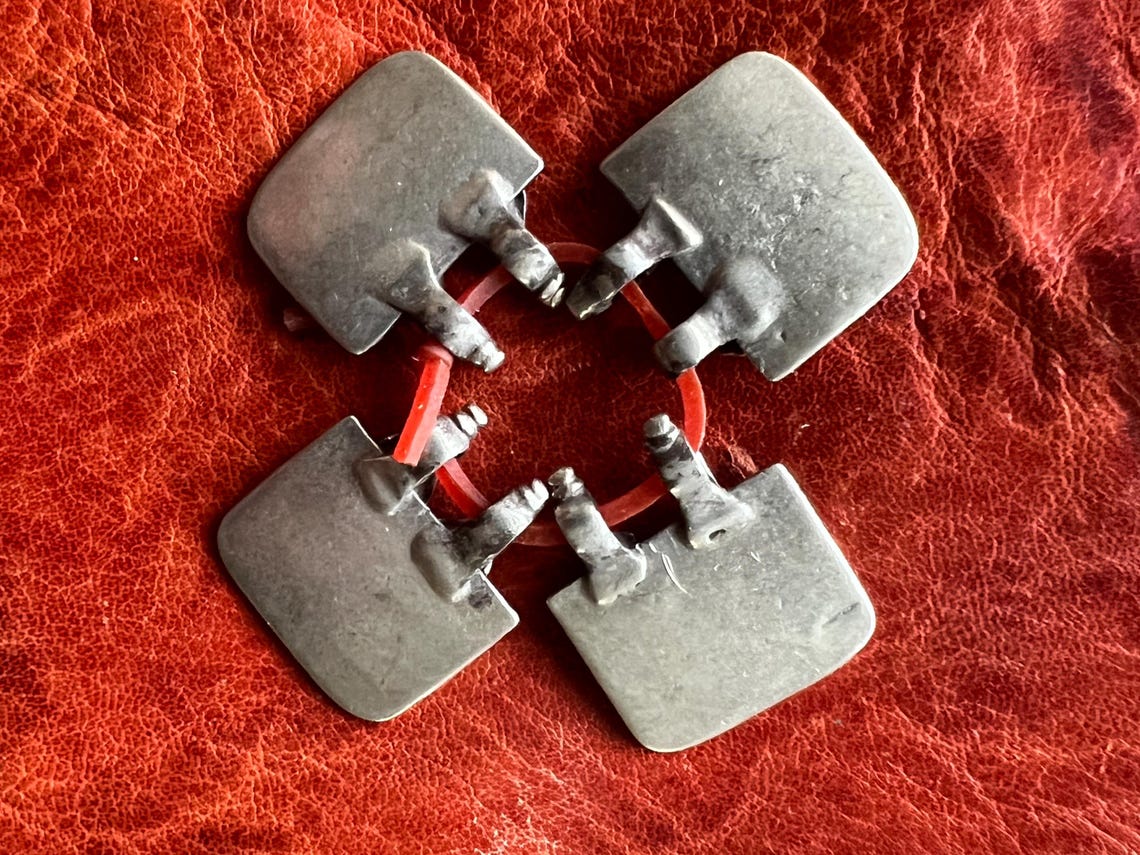 4 Old Solid SILVER Indian PENDANTS- Antique Central Asian, Ethnic ...