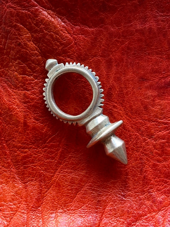 Old Solid SILVER Tuareg Cross - "Zinder" Style - Ethn… - Gem