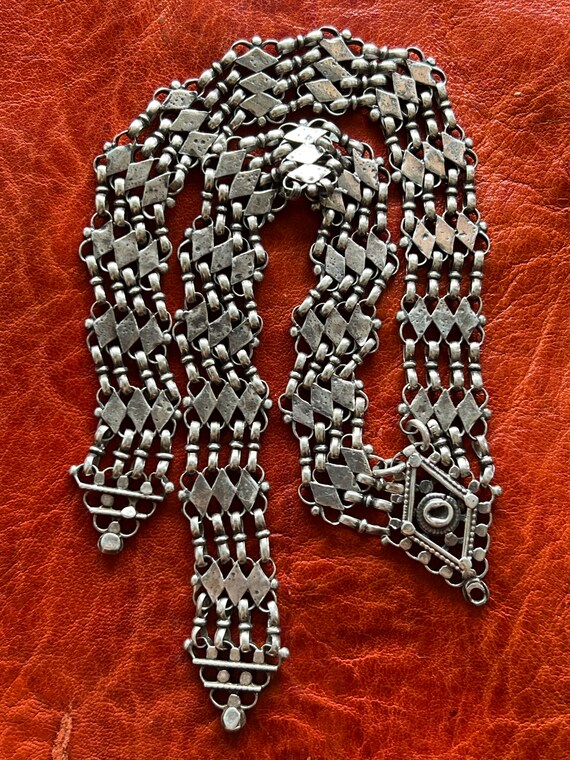 Antique Solid Silver Indian CHAIN- Original Headdress… - Gem