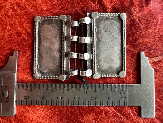 2 Old Solid SILVER Indian PENDANTS- Antique Central A… - Gem