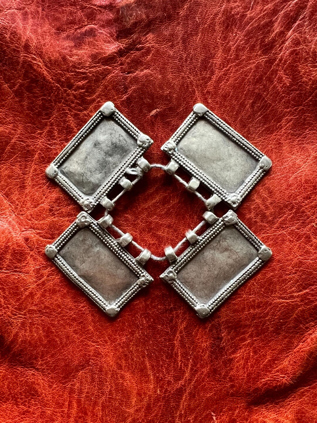 4 Old Solid SILVER Indian PENDANTS- Antique Central Asian, Ethnic ...