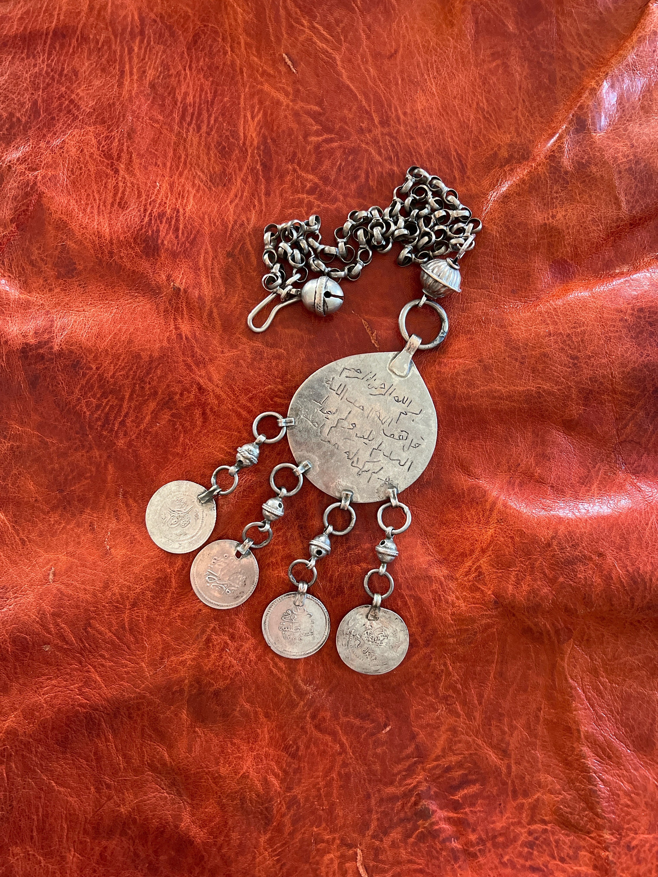 Antique Palestinian Necklace - Islamic Amulet Bedouin, Middle Eastern ...