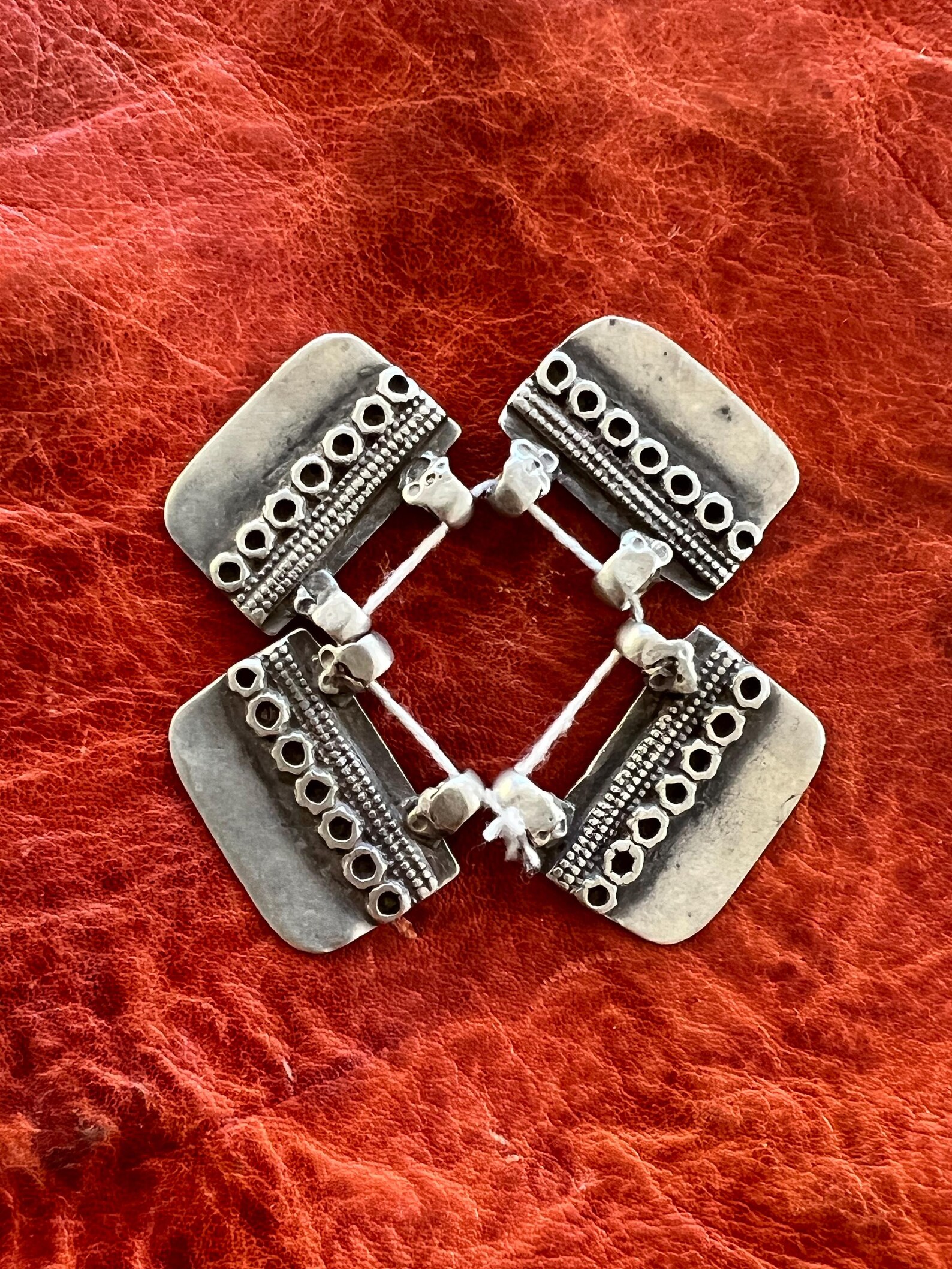 4 Old Solid SILVER Indian PENDANTS- Antique Central Asian, Ethnic ...