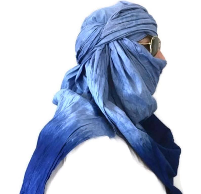 Moroccan Berber Tuareg Scarf- Long Handmade Ethnic Tribal Turban ...
