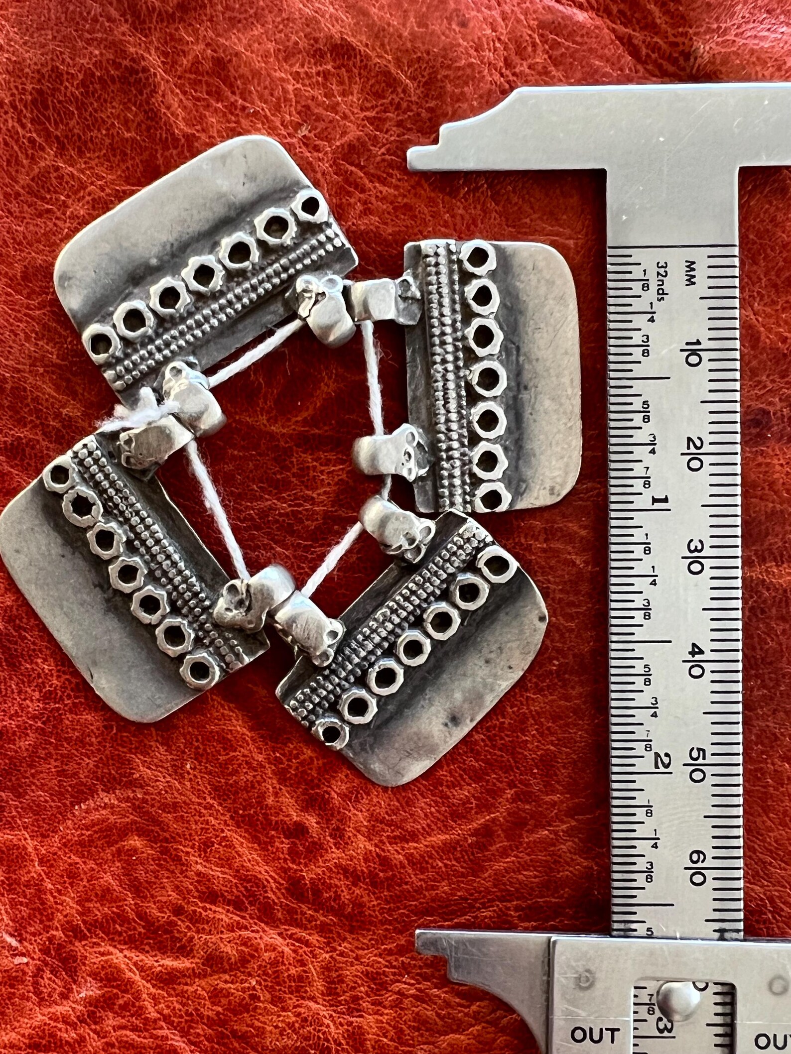 4 Old Solid SILVER Indian PENDANTS- Antique Central Asian, Ethnic ...