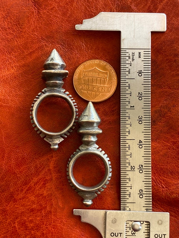 2 Old Solid SILVER Tuareg Cross - Zinder Style - Ethn… - Gem