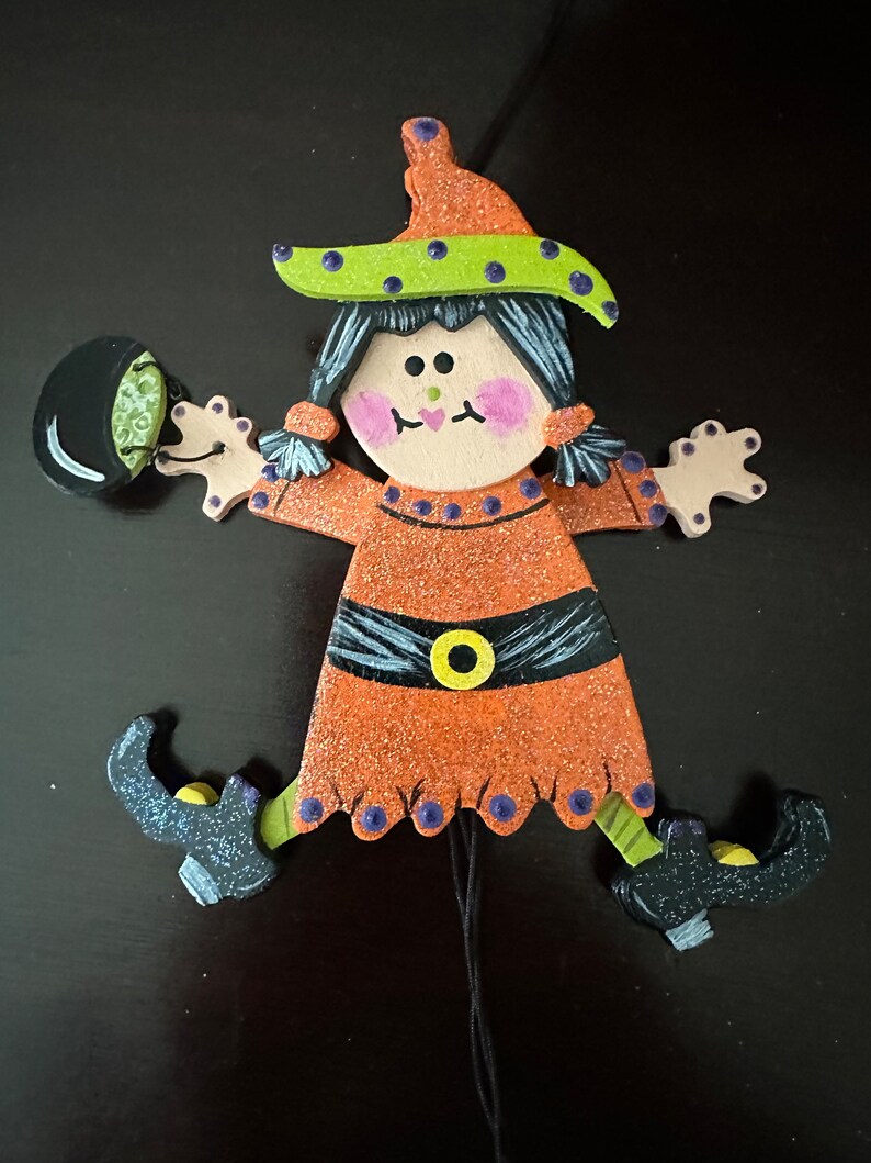 Halloween Little Pull String Witchy-poo Ornament - Etsy